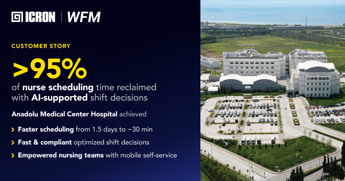 Anadolu Medical Center Hospital's 95% Nurse Scheduling Time Saved